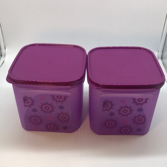 Tupperware | Kitchen | Tupperware Modular Mates Square 3 Set Of 2 ...